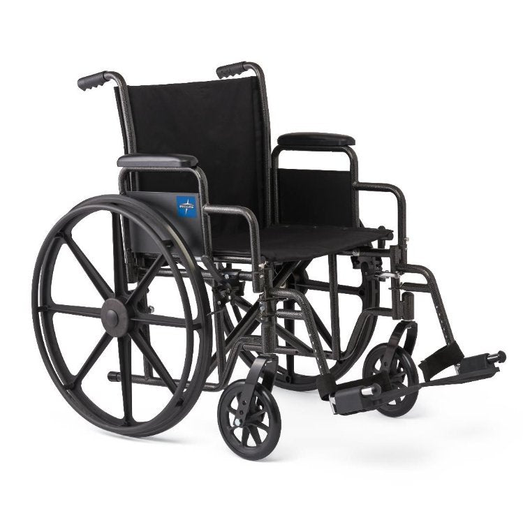 Home Medline Guardian K1 Folding Manual Wheelchair, Vinyl